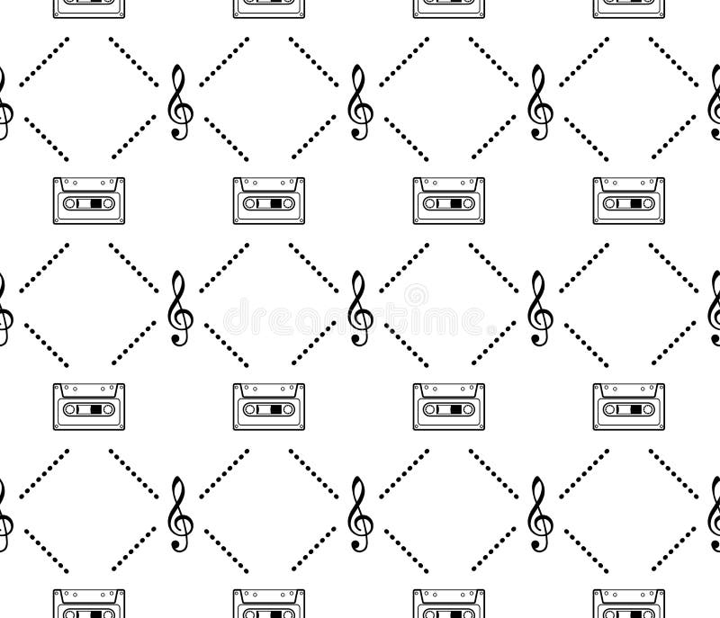 Seamless Musical Symbols and Marks Seamless Background with Musical ...