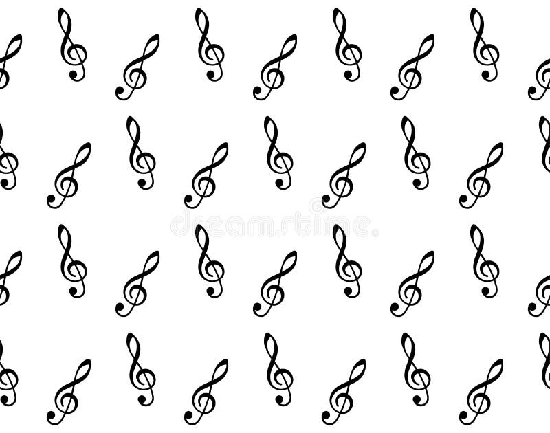 Musical Note Seamless Texture Tune Symbols Stock Illustrations – 164 ...