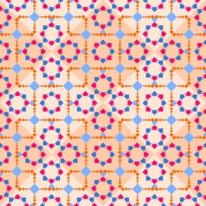 Seamless Native American Colorful Pattern Stock Vector - Illustration ...