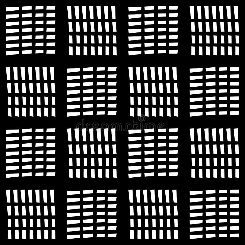 Seamless Native Texture Pattern Dash Line in Monochrome Stock Vector ...