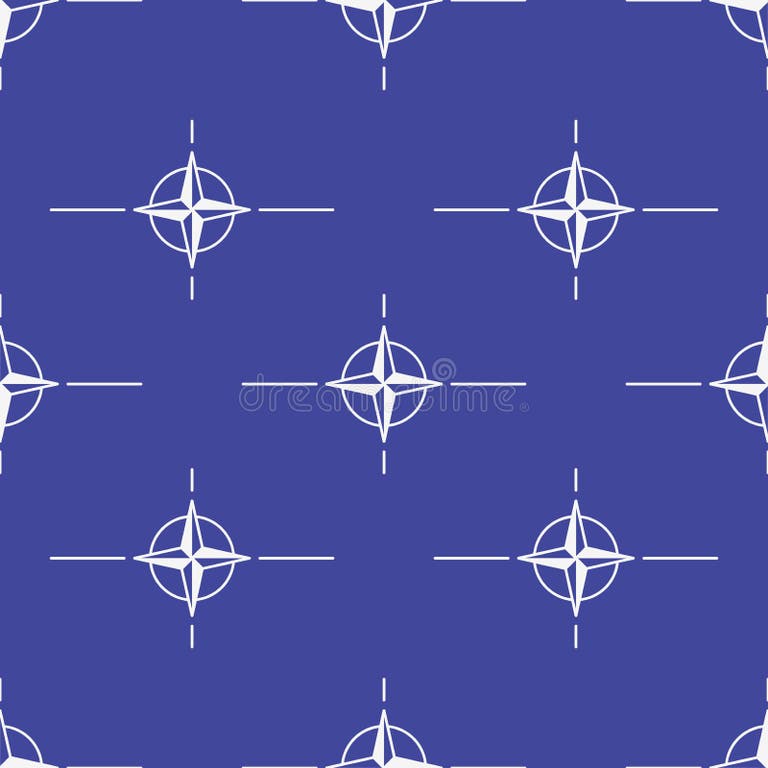 Seamless NATO logo pattern stock vector. Illustration of nation - 243565361