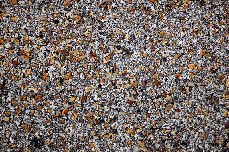 Seamless Crushed Stone in Cement Wall Texture Stock Image - Image of ...