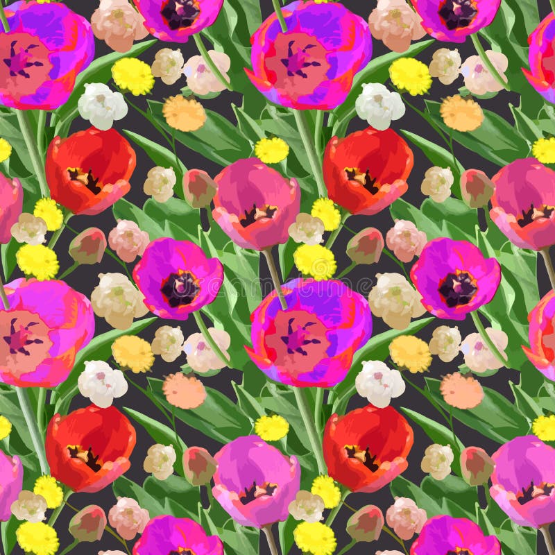 Seamless Natural Pattern. Vector Print for Design. Stock Vector ...