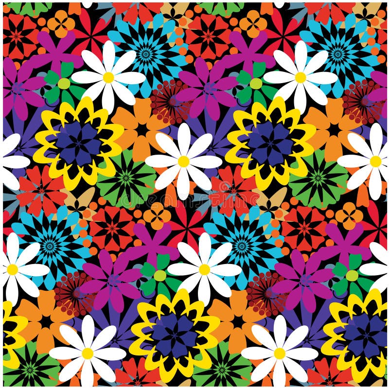 Seamless Nature Cartoon Background Stock Vector - Illustration of ...