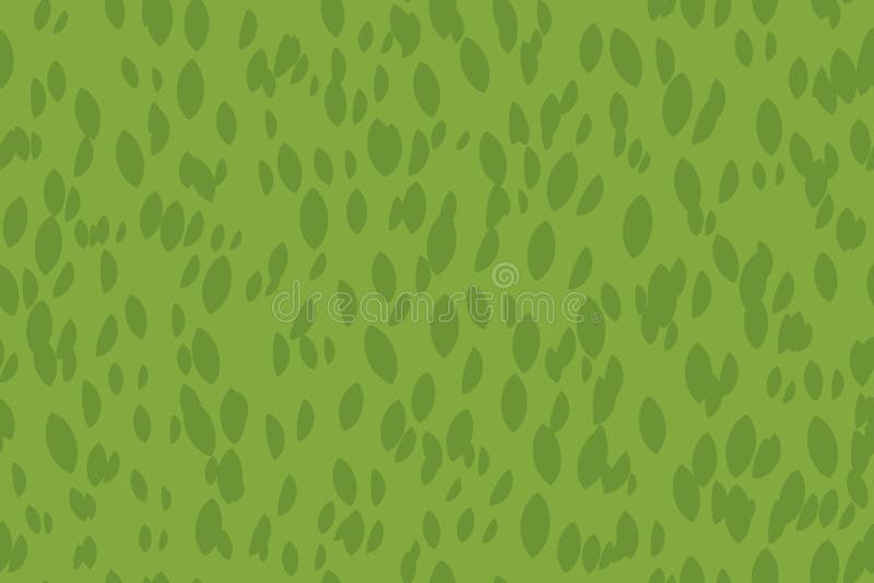 Seamless Nature Pattern with Scattered Green Leaves Stock Vector ...