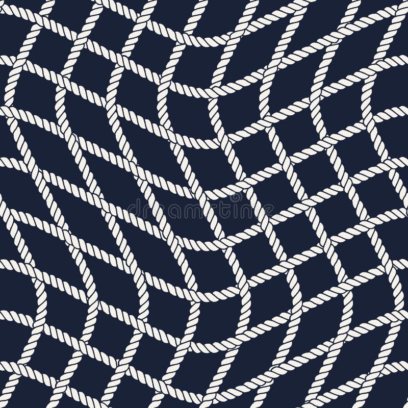 Seamless Nautical Rope Pattern Stock Vector - Illustration of optical ...
