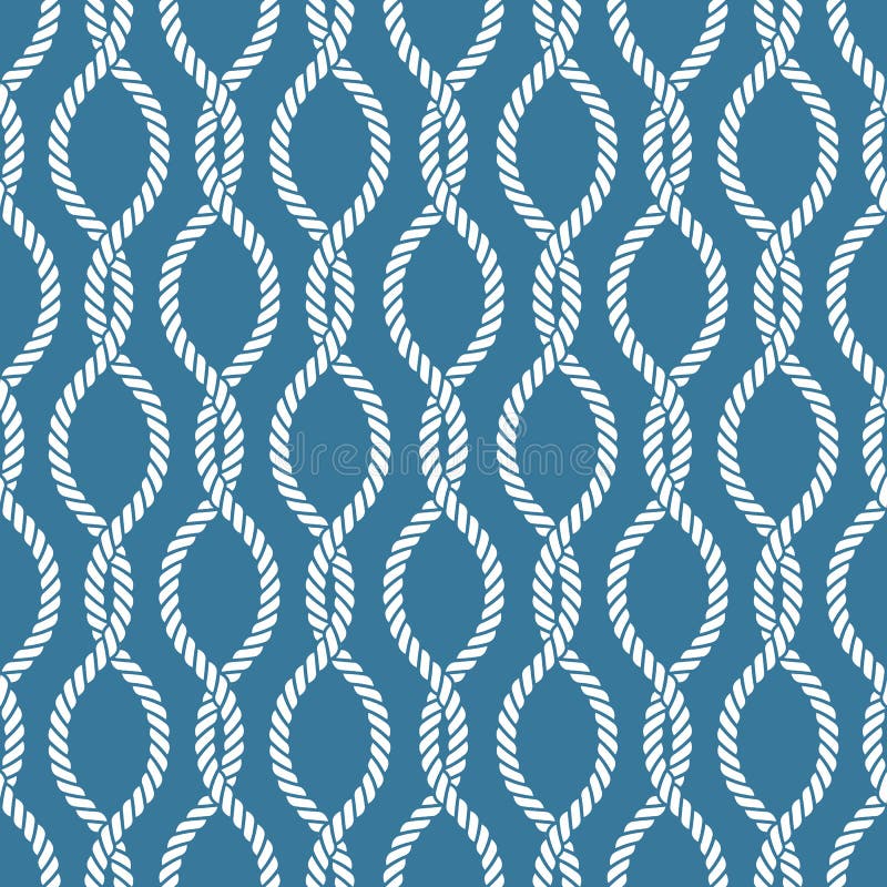 Seamless Nautical Rope Pattern Stock Vector - Illustration of cord ...