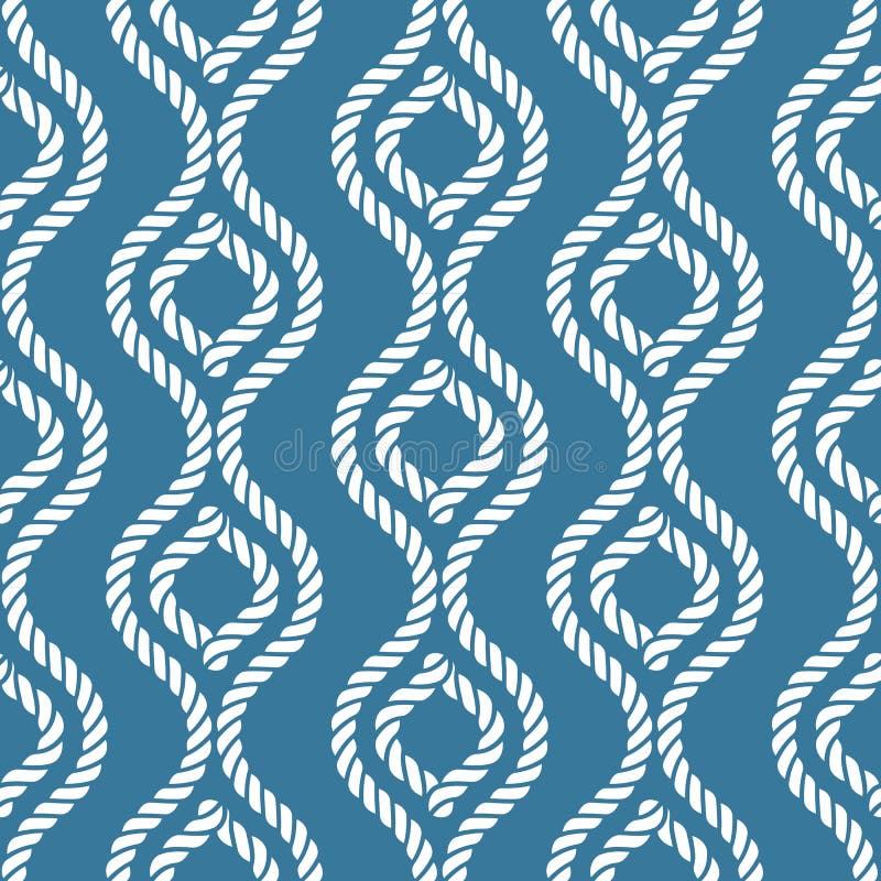 Seamless Nautical Rope Knot Borders Stock Vector - Illustration of ...