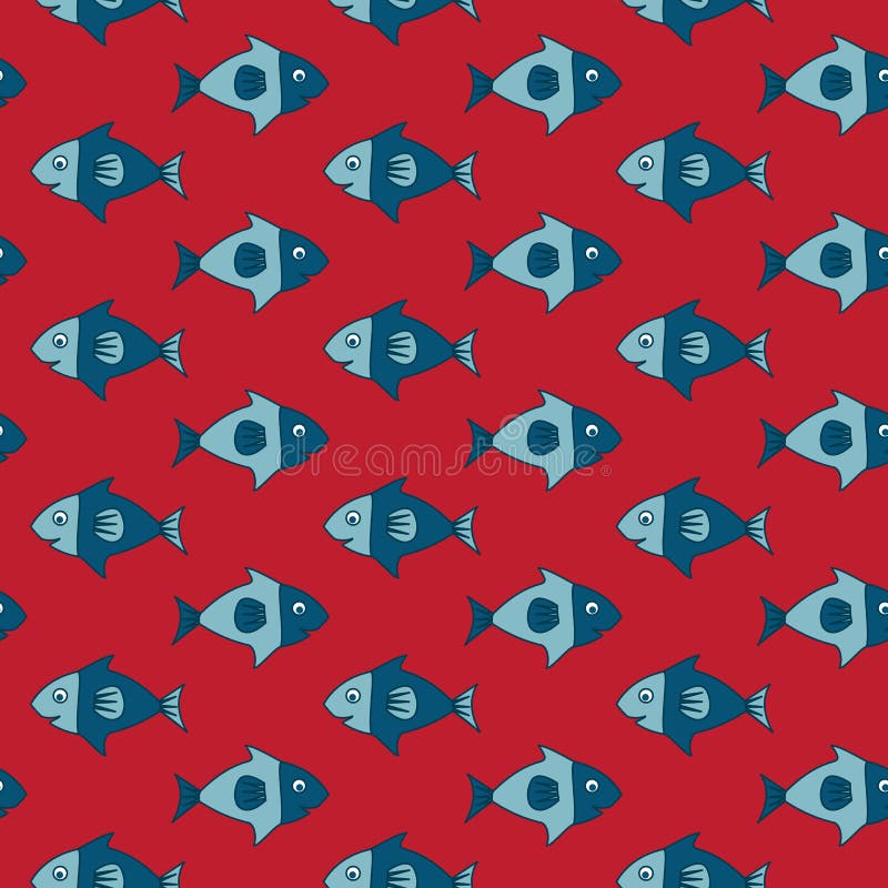 Seamless Nautical Themed Background Stock Vector - Illustration of ...