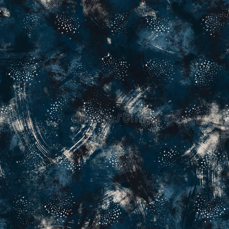 Seamless Navy Blue and White Abstract Grungy Seamless Surface Pattern ...