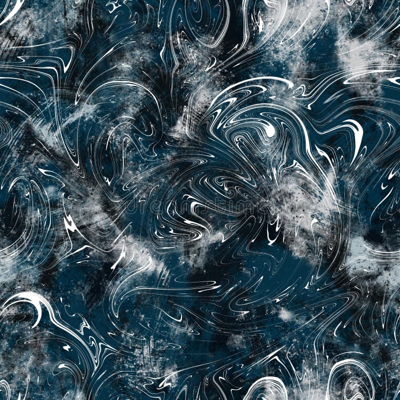 Seamless Navy Blue and White Abstract Grungy Seamless Surface Pattern ...