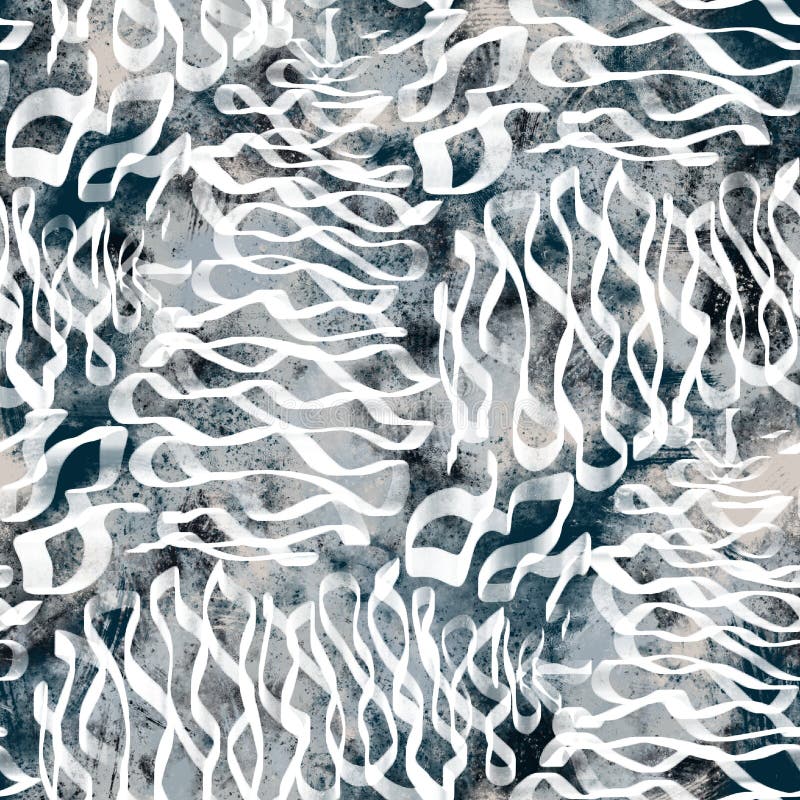 Seamless Navy Blue and White Abstract Grungy Seamless Surface Pattern ...