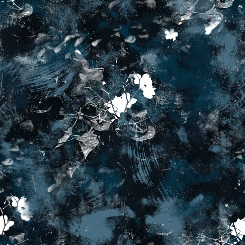 Seamless Navy Blue and White Abstract Grungy Seamless Surface Pattern ...