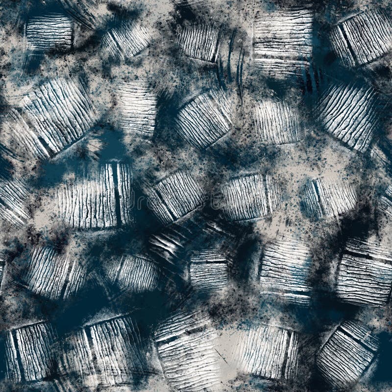 Seamless Navy Blue and White Abstract Grungy Seamless Surface Pattern ...