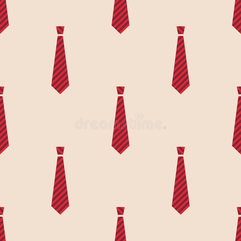 Seamless Neck Ties Pattern. Vector Monochrome Background Stock Vector ...