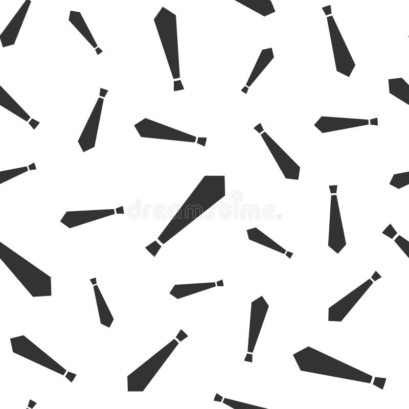 Seamless Neck Ties Pattern. Vector Monochrome Background Stock Vector ...