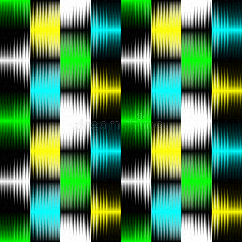 Seamless Neon Light Pattern. Abstract Blue and Yellow Background Stock ...