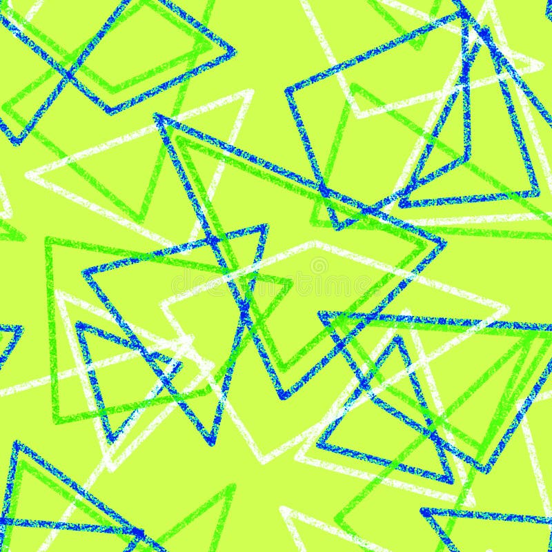Seamless Neon Fluorescent Triangles Retro Colors Pattern Geometric ...
