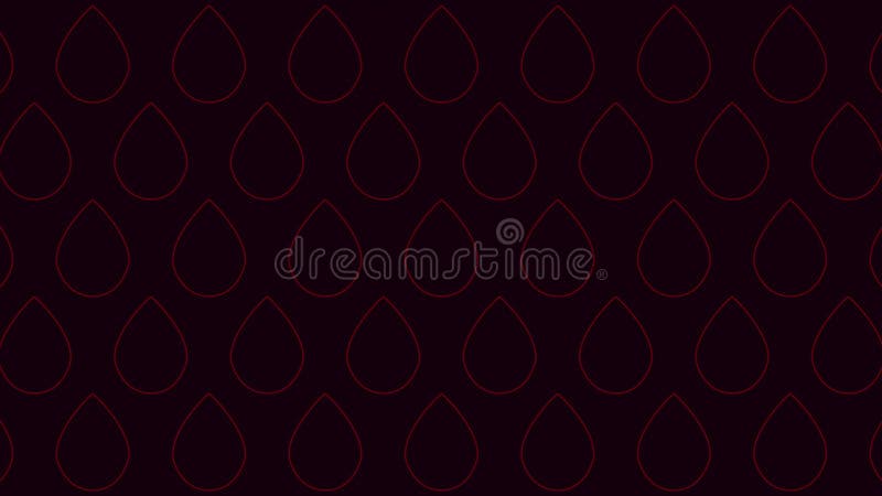 Seamless Neon Water Drops Pattern on Black Gradient Stock Footage ...