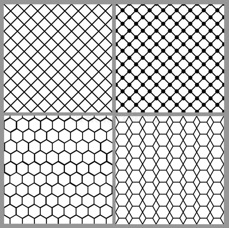 Seamless net patterns stock vector. Illustration of pattern - 75534433