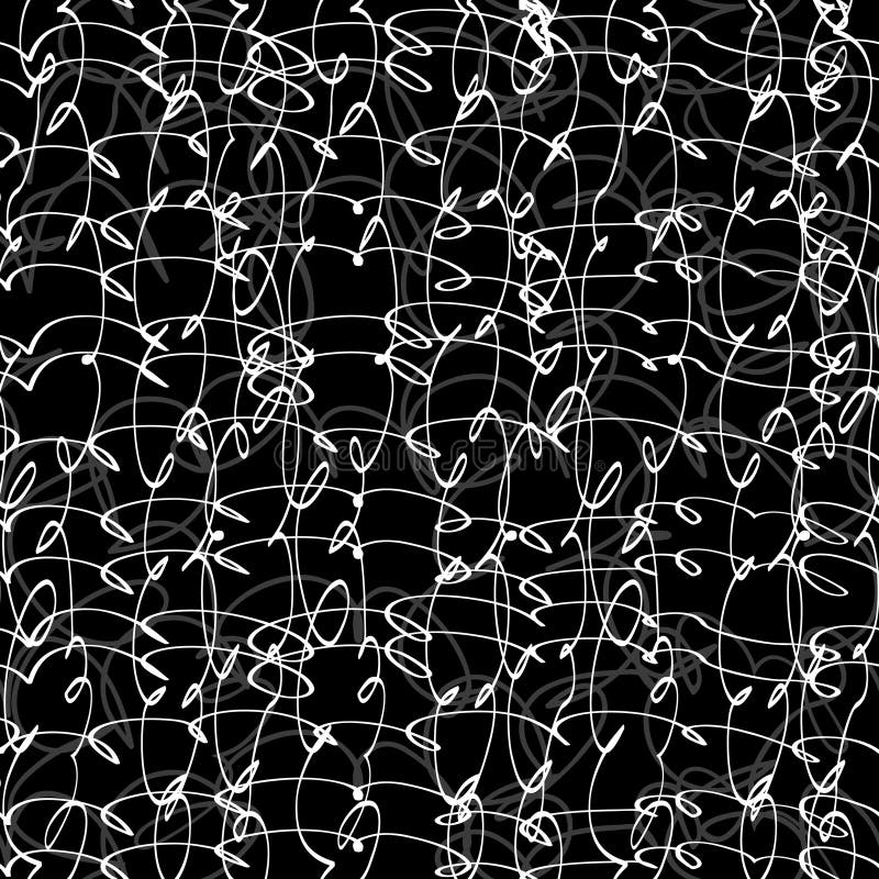 Seamless Nk Hand Drawn Scribble Texture Stock Illustration ...