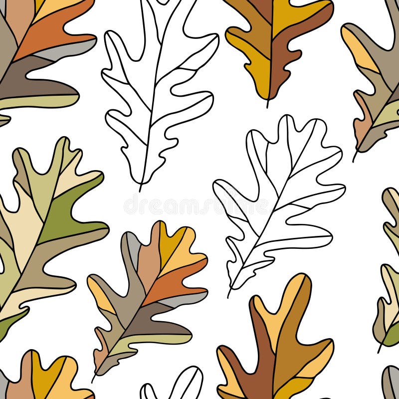 Oak leaves stock vector. Illustration of natural, green - 253548301