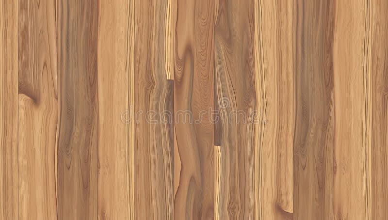 Seamless Oak Wood Texture in Medium Polished Tone Stock Illustration ...