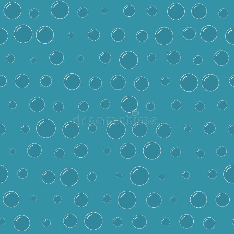 Seamless Ocean Spray Bubble Pattern Background Stock Illustration ...