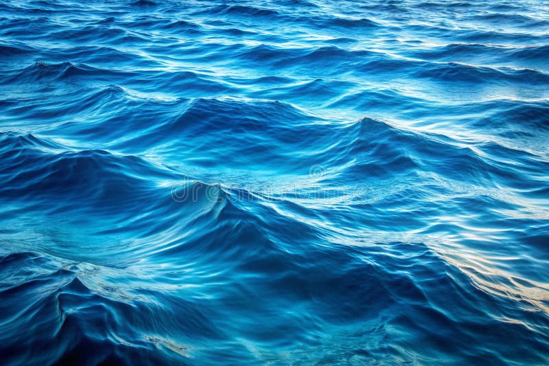 Seamless Ocean Surface with Rippling Waves Texture for Background Asset ...