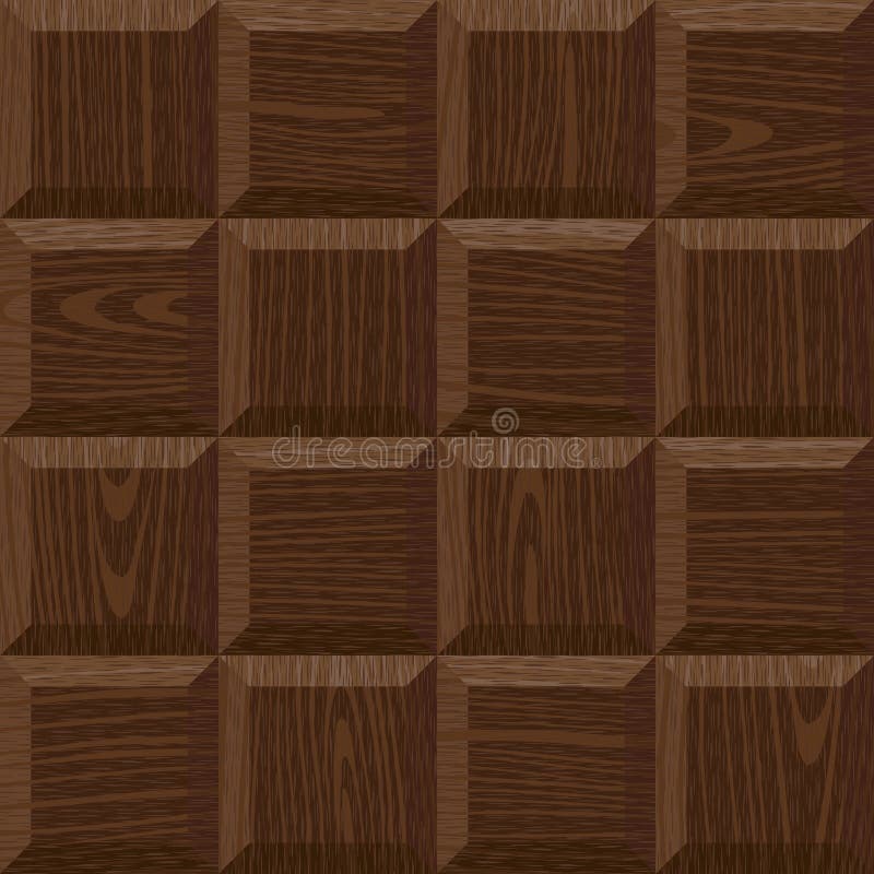 Seamless Old Dark Oak Square Parquet Panel Texture Stock Illustrations ...