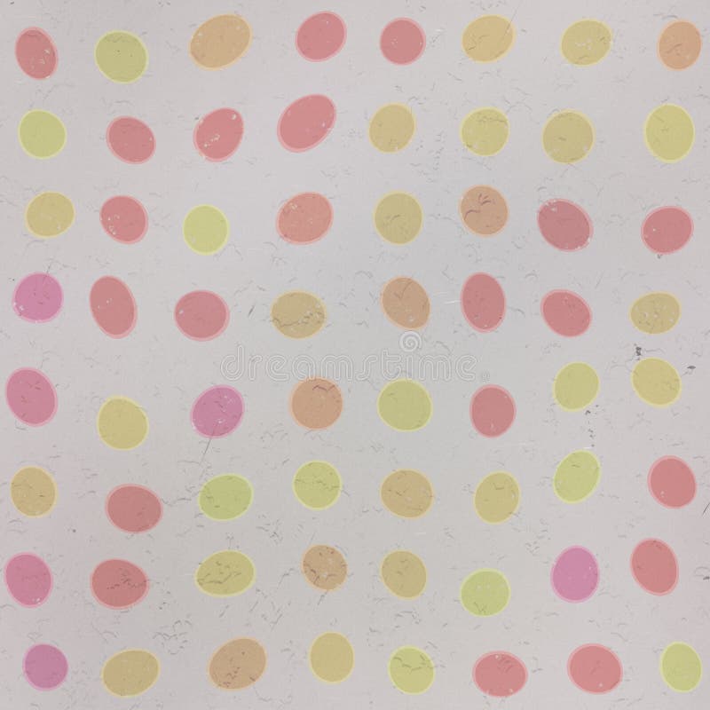 Seamless Old Paper Texture with Colorful Polka Dots Stock Illustration ...