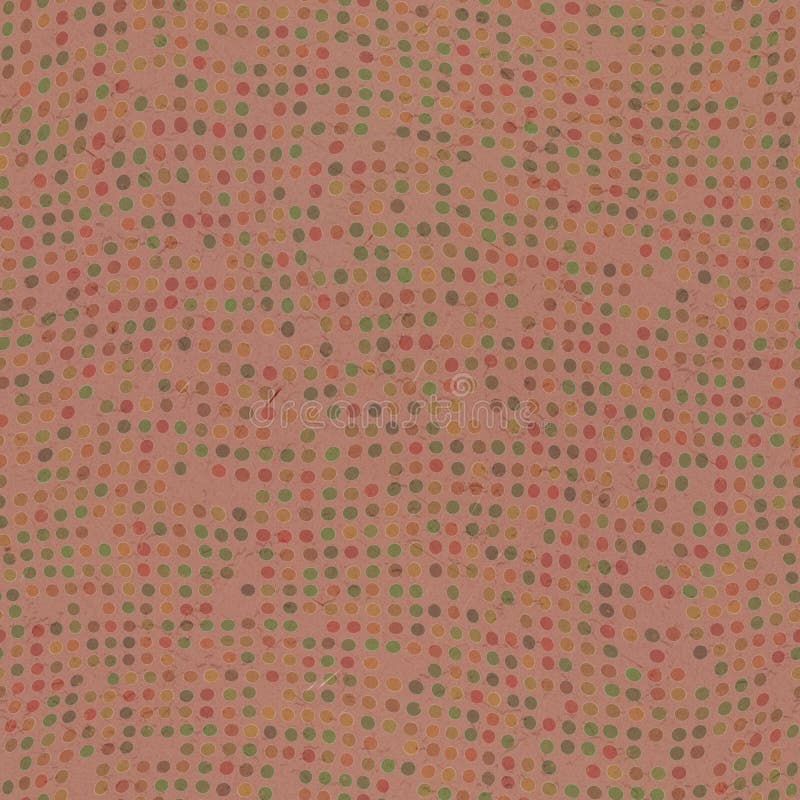 Seamless Old Paper Texture with Colorful Polka Dots Stock Illustration ...