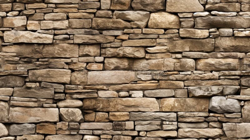 Seamless Old Stone Wall Pattern Background Stock Illustration ...