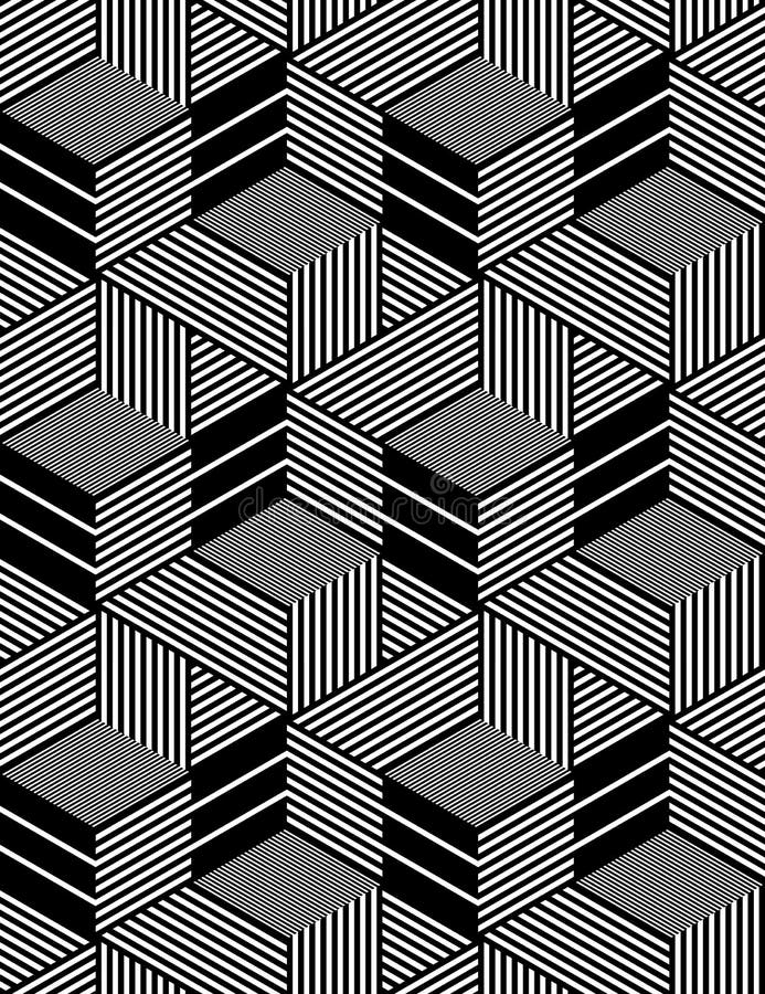 Seamless op art pattern. stock vector. Illustration of simple - 85449177