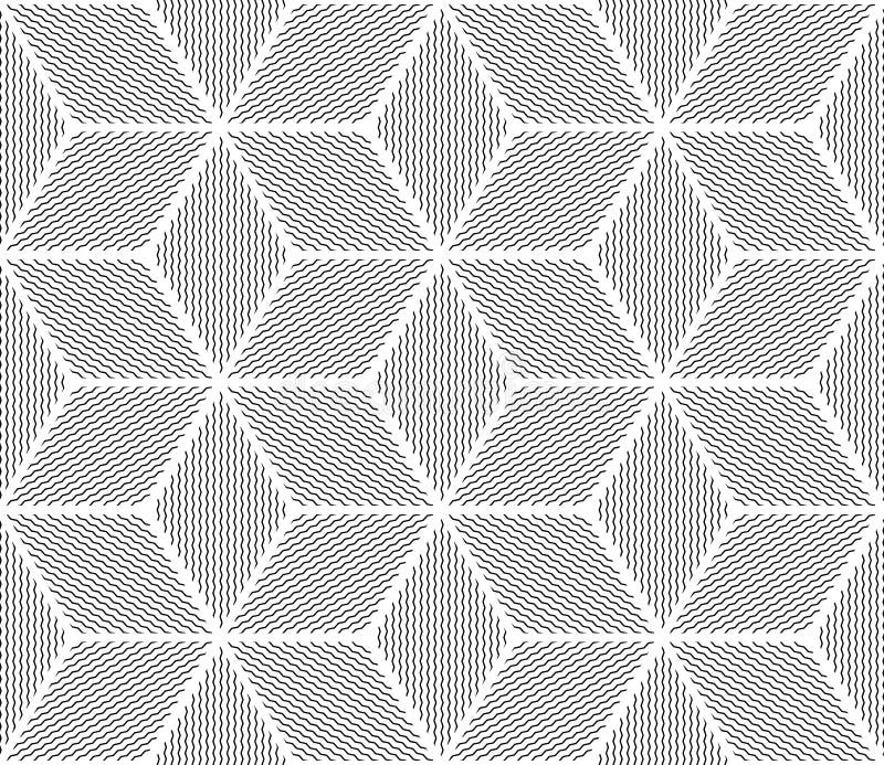 Seamless Op Art Pattern. 3D Optical Illusion Stock Vector ...