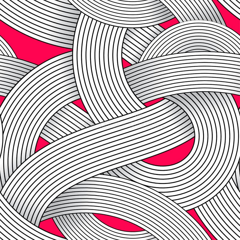 Vector Op Art Pattern. Optical Illusion Abstract Background Stock ...