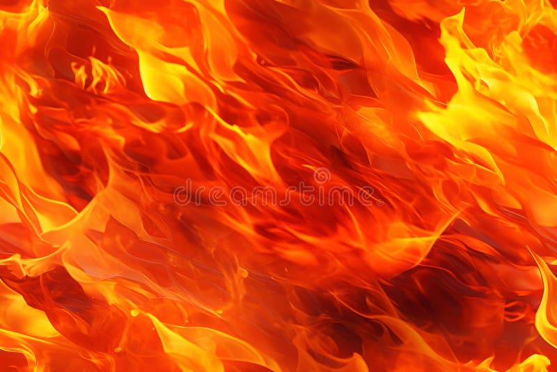 Seamless open fire pattern stock illustration. Illustration of yellow ...