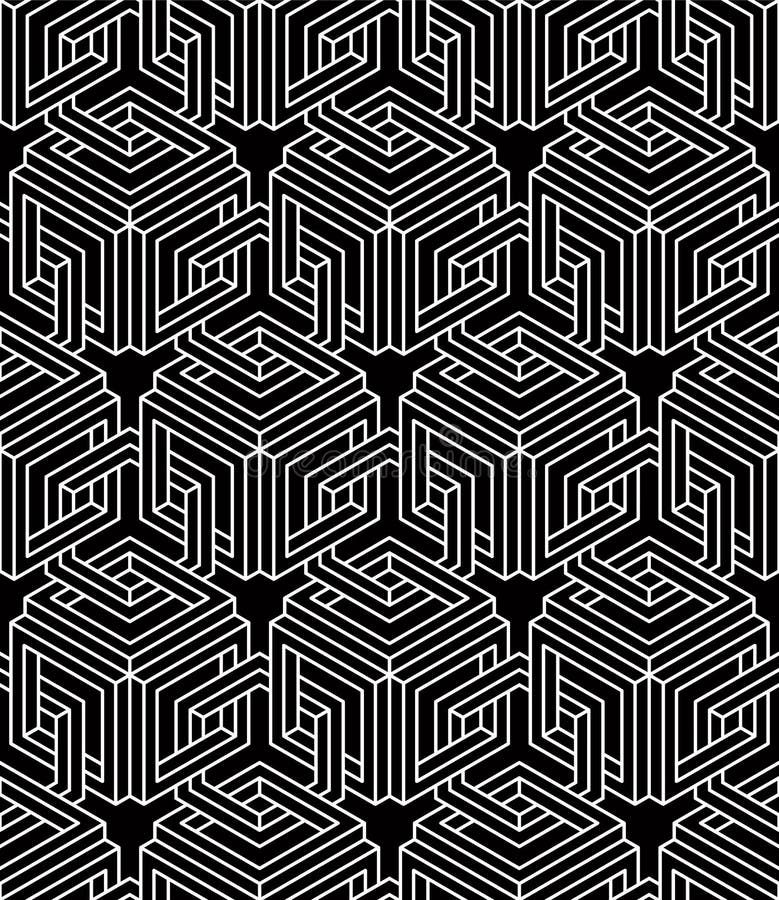 Seamless Optical Ornamental Pattern with Three-dimensional Geometric ...
