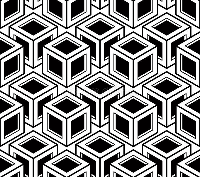 Seamless Optical Ornamental Pattern with Three-dimensional Geometric ...