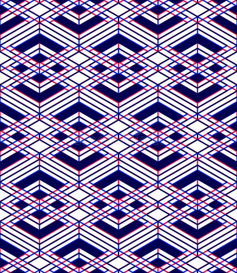 Seamless Optical Ornamental Pattern with Three-dimensional Geometric ...