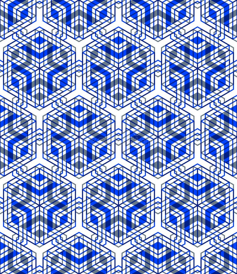 Seamless Optical Ornamental Pattern with Three-dimensional Geometric ...