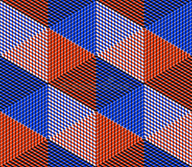 Seamless Optical Ornamental Pattern with Three-dimensional Geometric ...