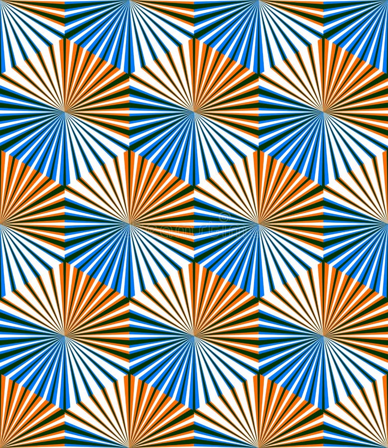 Seamless Optical Ornamental Pattern with Three-dimensional Geome Stock ...