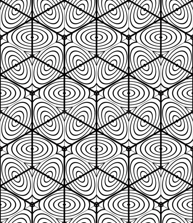 Seamless Optical Ornamental Pattern, Three-dimensional Geometric Stock ...
