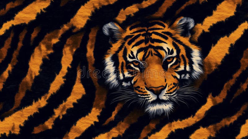 Bengal Tiger Stripes Background
