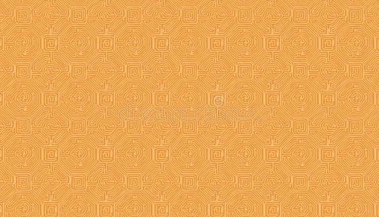 Seamless Orange Color Geometric Turing Reaction Diffusion Pattern ...
