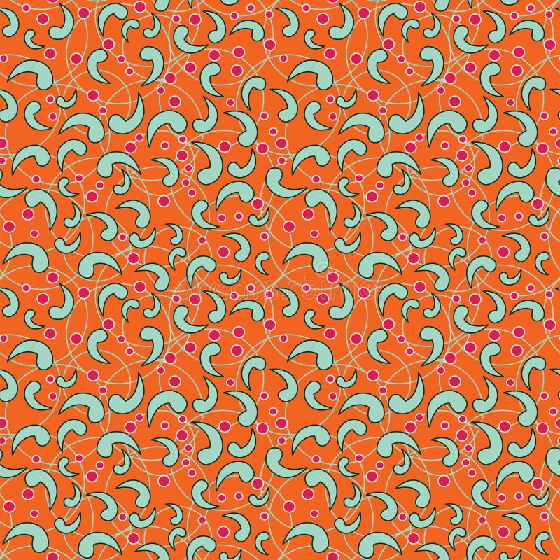 Seamless Orange Pattern stock vector. Illustration of circle - 38578465