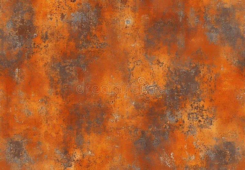 Seamless Orange Rusty Metal Texture Stock Illustration - Illustration ...