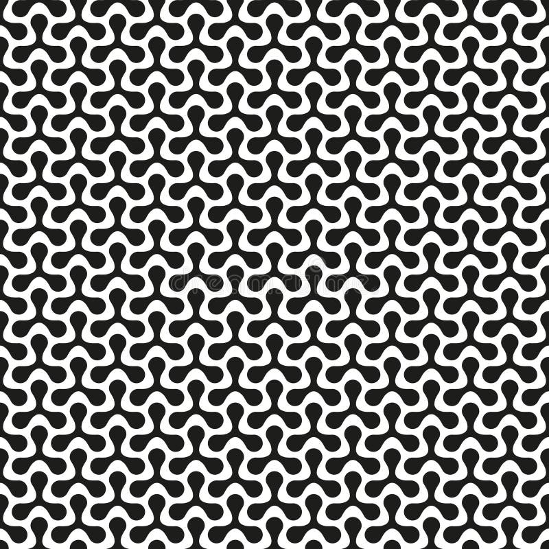 Seamless Organic Interlocking Shape Pattern Background Stock Vector ...