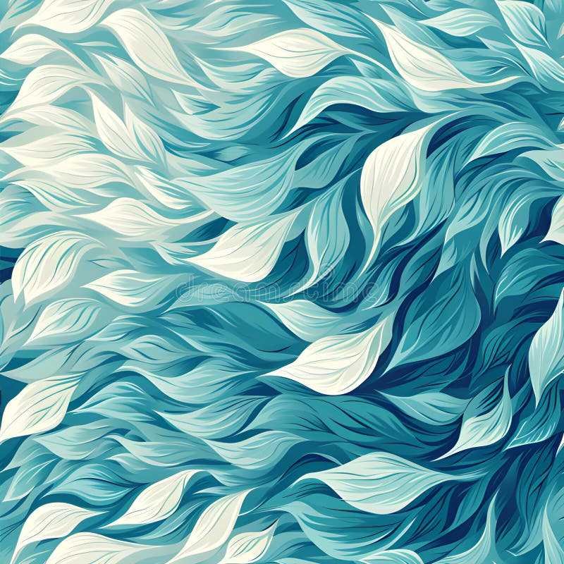 Seamless Organic Pattern Inspired by the Delicate Forms of Seafoam As ...